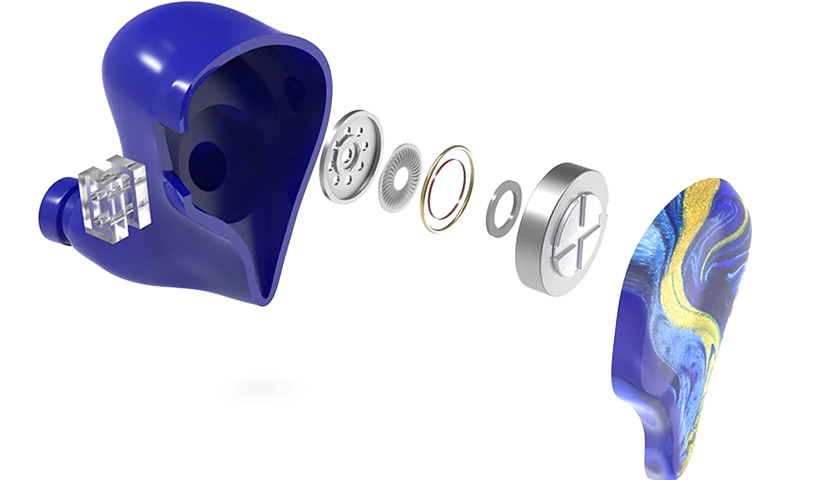 Вставные наушники Unique Melody From the Start Blue купить в Москве ...