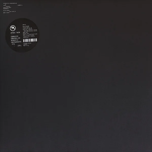 Aphex Twin – Computer Controlled Acoustic Instruments Pt2 (EP) LP ...