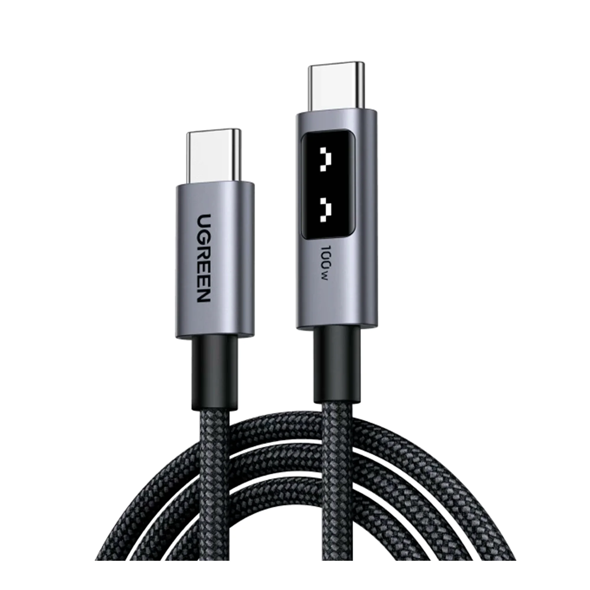 Купить кабель UGREEN L509 Black/Grey USB-C/USB-C Robot 1m по цене от ...