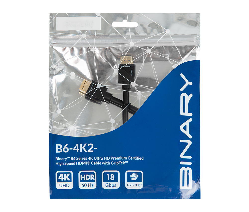 Купить кабель Binary Cables HDMI B6 4K Ultra HD Premium Certified High ...